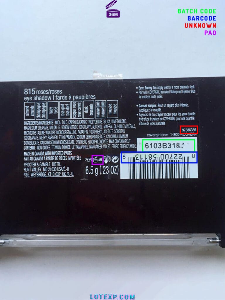 Check Covergirl Batch Code | Cosmetic calculator - Batch code checker