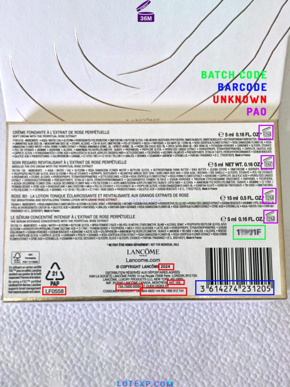 Lancome Batch Code Checker | Cosmetic calculator - Batch code checker