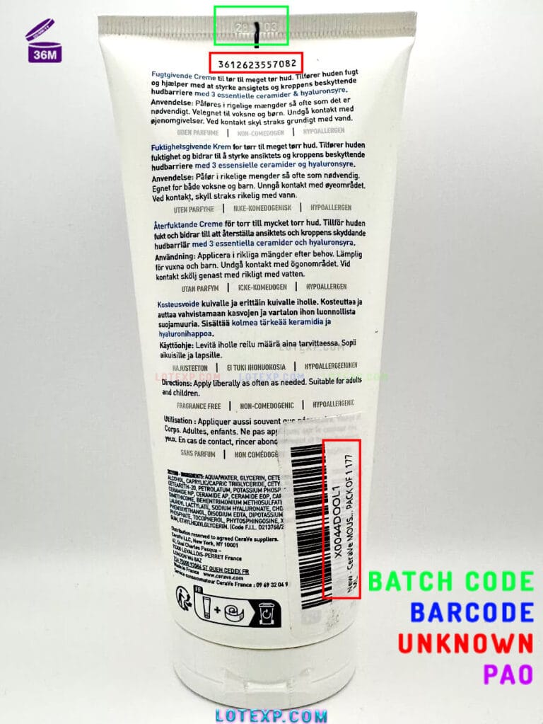 Cerave Batch Code Checker | Cosmetic calculator - Batch code checker