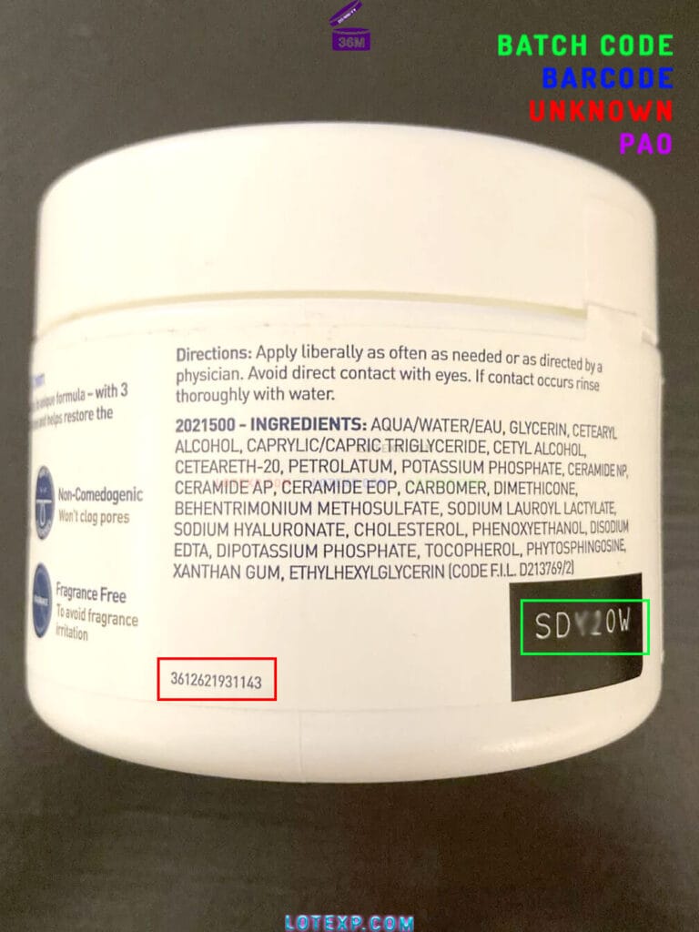 Cerave Batch Code Checker | Cosmetic calculator - Batch code checker