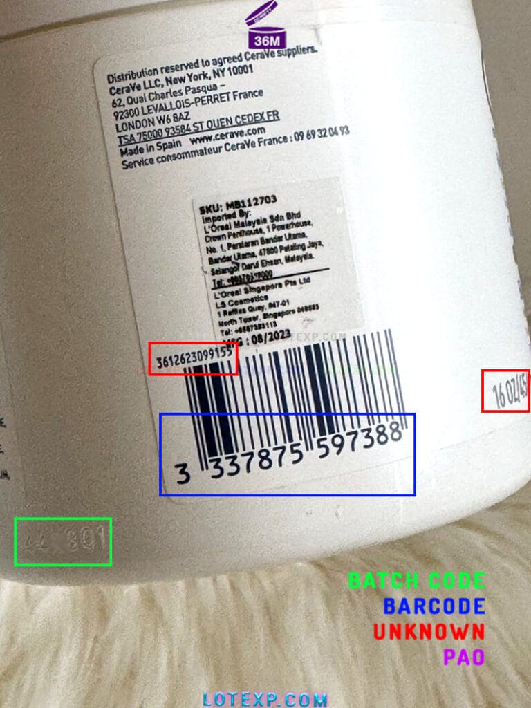 Cerave Batch Code Checker | Cosmetic calculator - Batch code checker