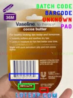 Vaseline Batch Code Checker | Cosmetic calculator - Batch code checker
