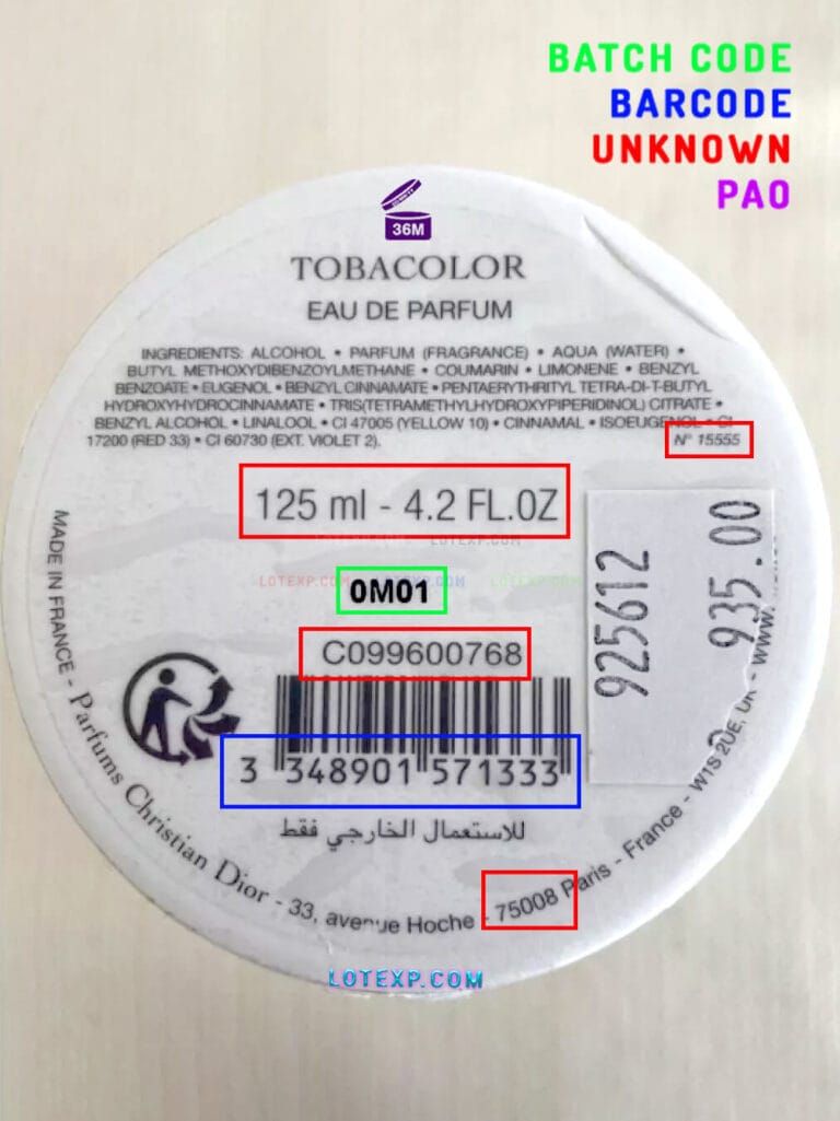 Christian Dior Expiry Date Check | Cosmetic calculator - Batch code checker