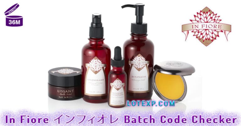 In Fiore Cosmetic Calculator | Cosmetic calculator - Batch code checker