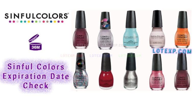 Sinful Colors Expiry Date Checker | Cosmetic calculator - Batch code ...