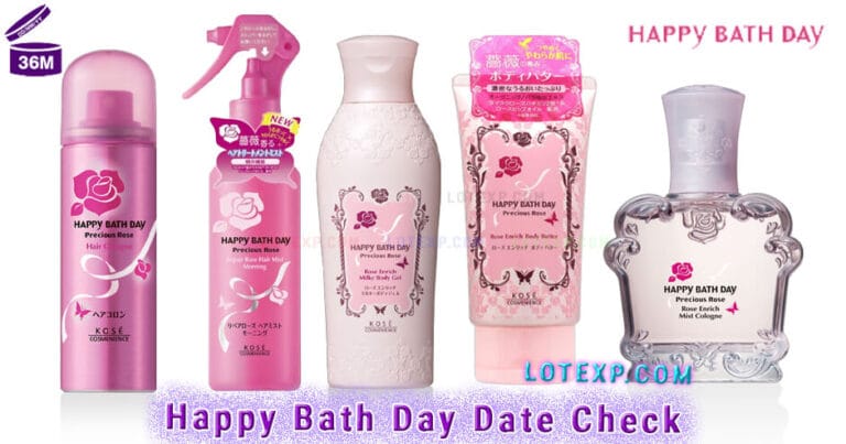 Check Happy Bath Day Date Code | Cosmetic calculator - Batch code checker