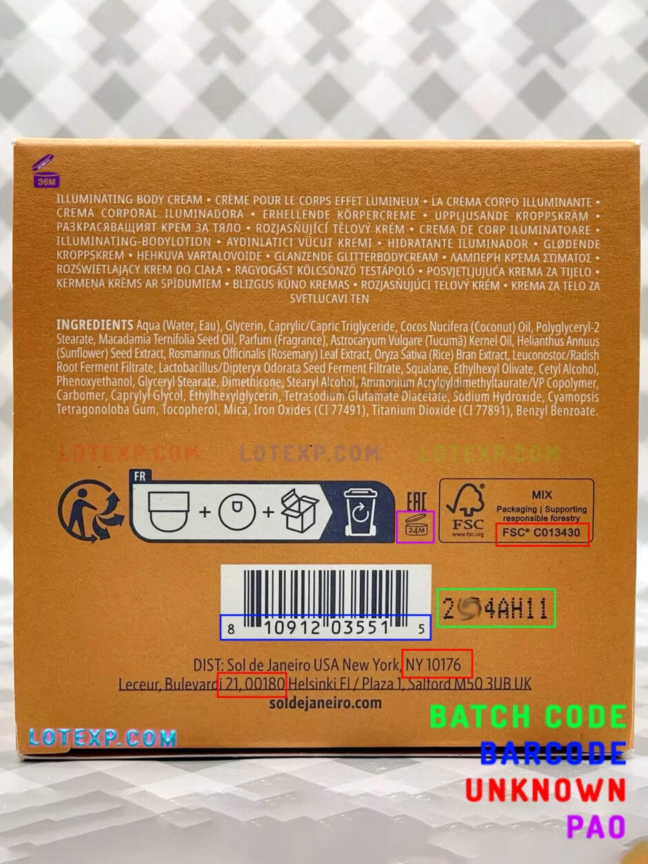 Sol De Janeiro Batch Code | Cosmetic calculator - Batch code checker