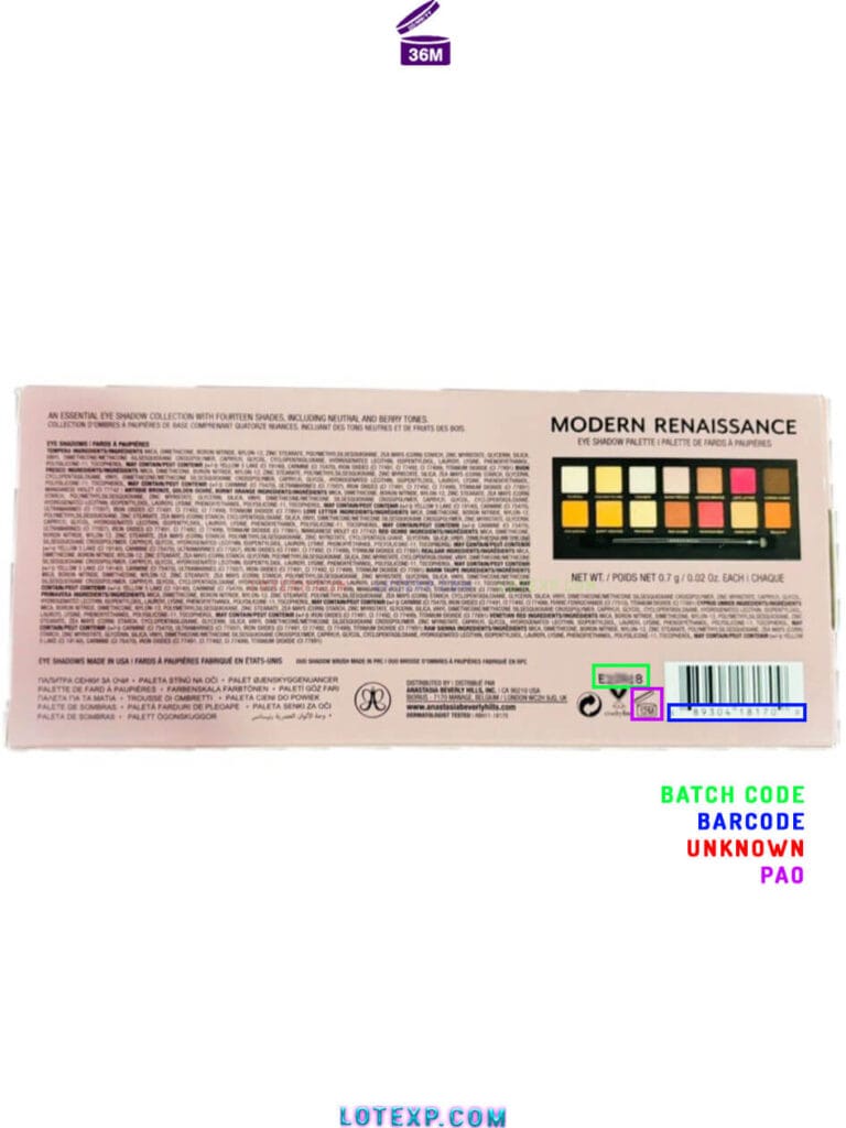 Anastasia Beverly Hills Batch Code | Cosmetic calculator - Batch code ...