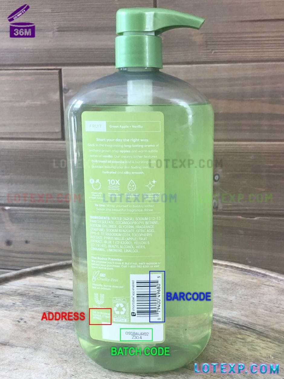 How To Check Suave Expiry Date | Cosmetic calculator - Batch code checker