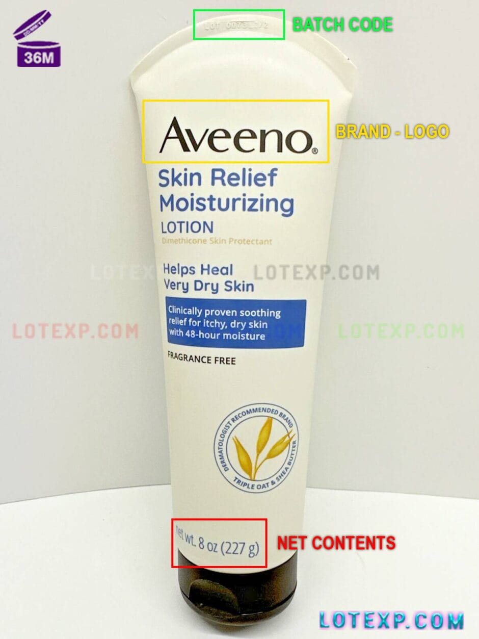 Aveeno Batch Code Checker | Cosmetic calculator - Batch code checker