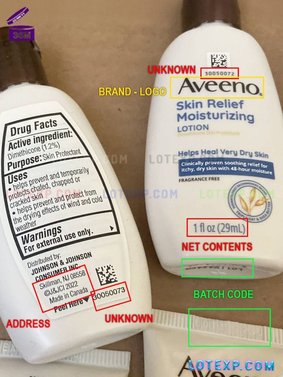 Aveeno Batch Code Checker | Cosmetic calculator - Batch code checker